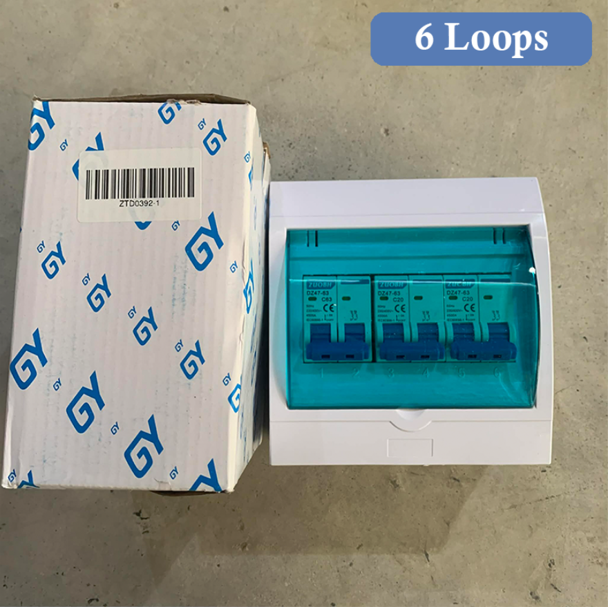 6/8/10/12 Loops Distribution Box With Circuit Breaker Panel Box ...