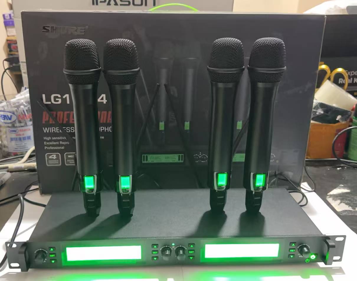 Shur‘e New 2-4 Channel UHF Professional Rechargerable Wireless ...