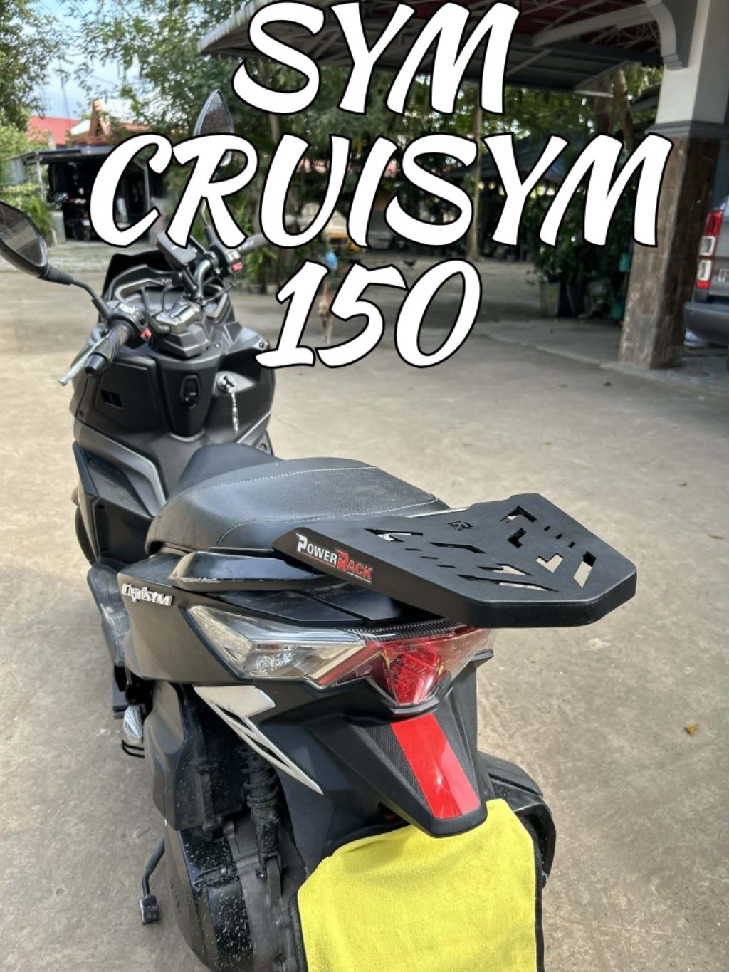 SYM CRUISYM 150 / STAY GRAB BAR / TOPBOX BRACKET / LASER CUT PLATED ...