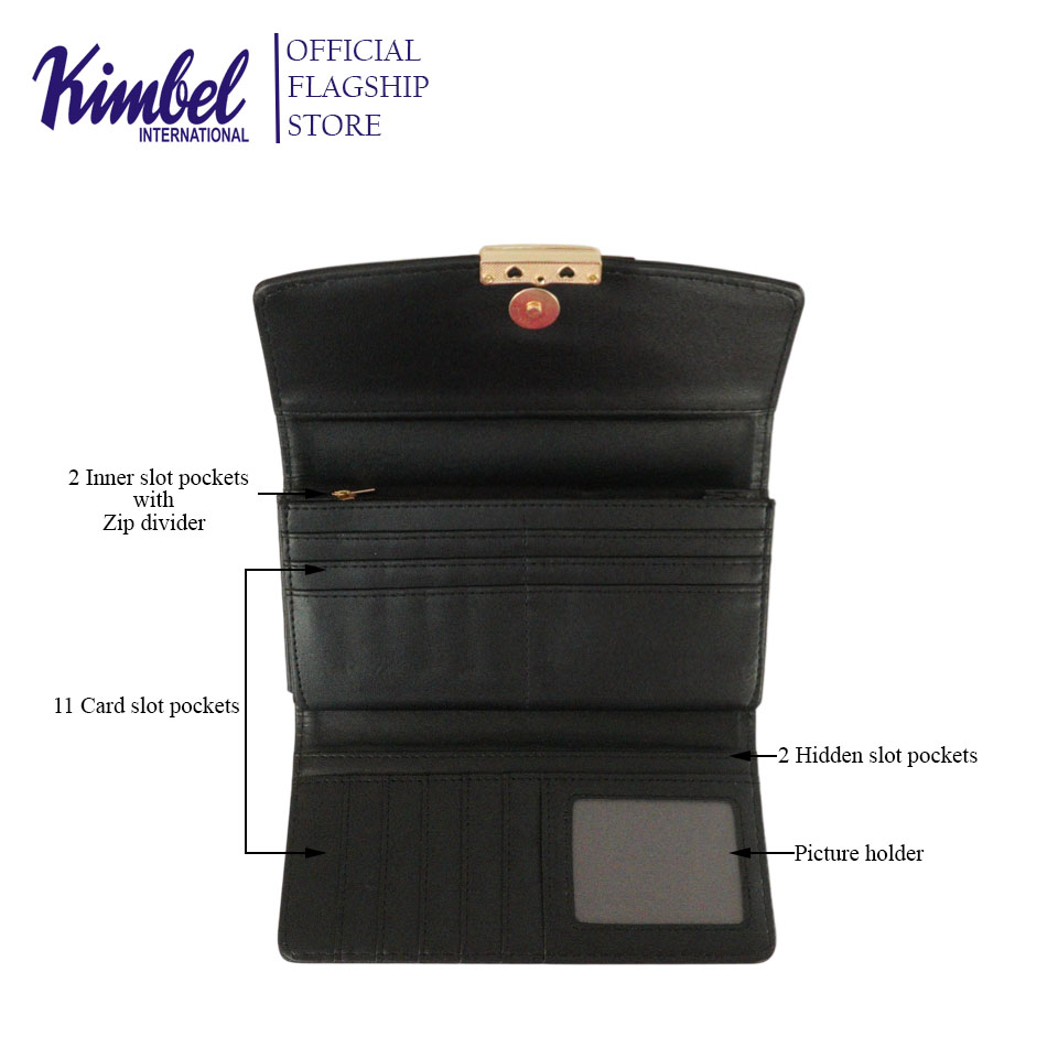 KIMBEL BCHW726 Wallet (Long) Synthetic Leather | Shopee Philippines