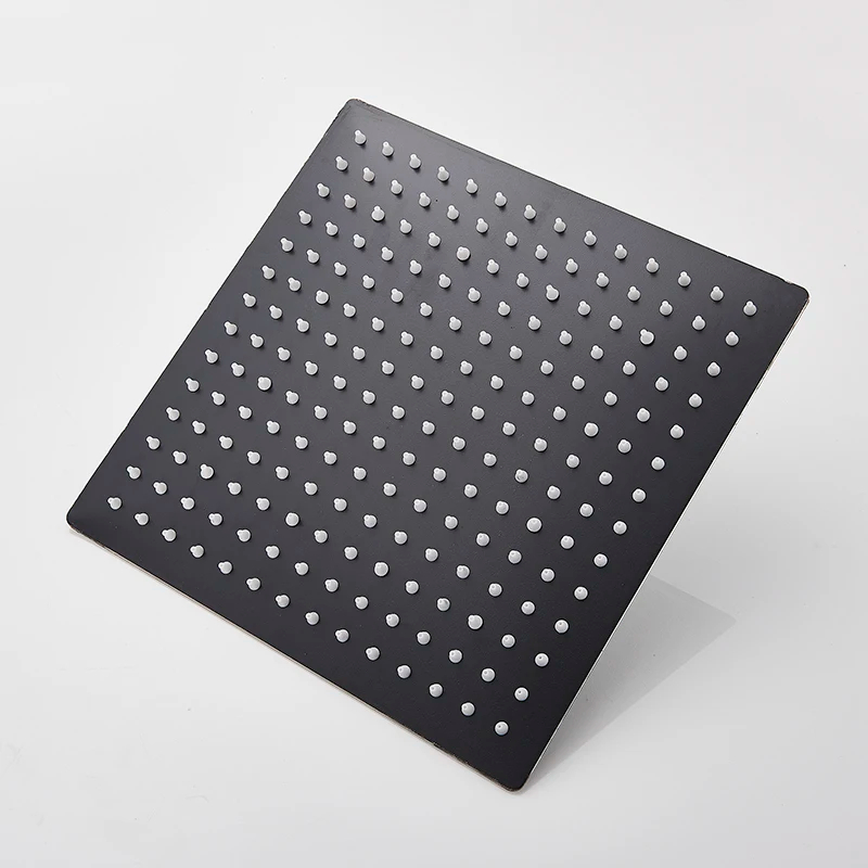 Ultra-Thin Stainless Steel Square Rainfall Shower Head – 8/10/12 Inch ...
