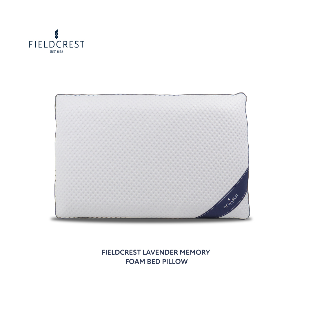Fieldcrest Lavender Memory Foam Bed Pillow, Knit Stretch, Anti ...