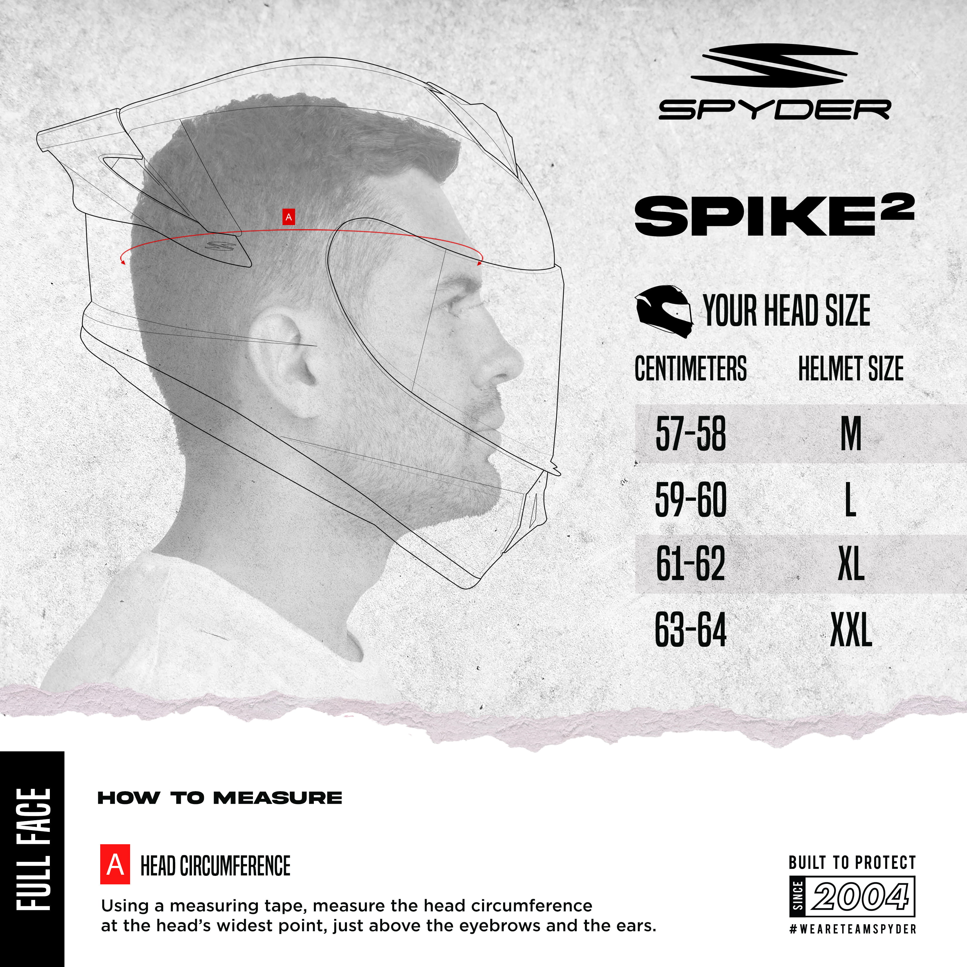 SPYDER SPIKE 2 P SO V3 NPR Full Face Motorcycle Helmet | Free Clear ...