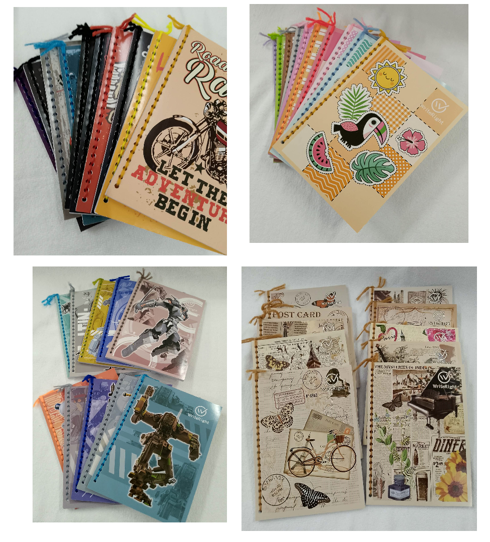 (1Bundle/10Pcs) Spiral/Yarn Character Cartoon Notebook for Grade School ...