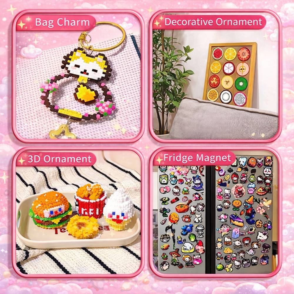 14000 24 Colors DIY Perler Beads Kit Iron Set Kids Craft Toy Gift ...