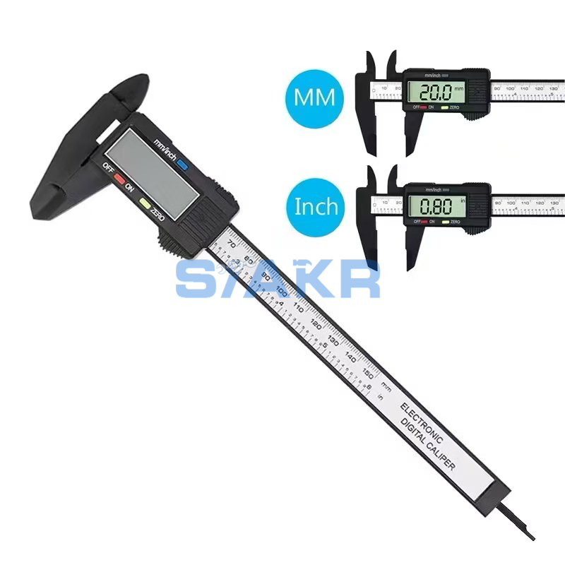 6Inch 150mm Electronic Digital Caliper Ruler Vernier Caliper Micrometer ...