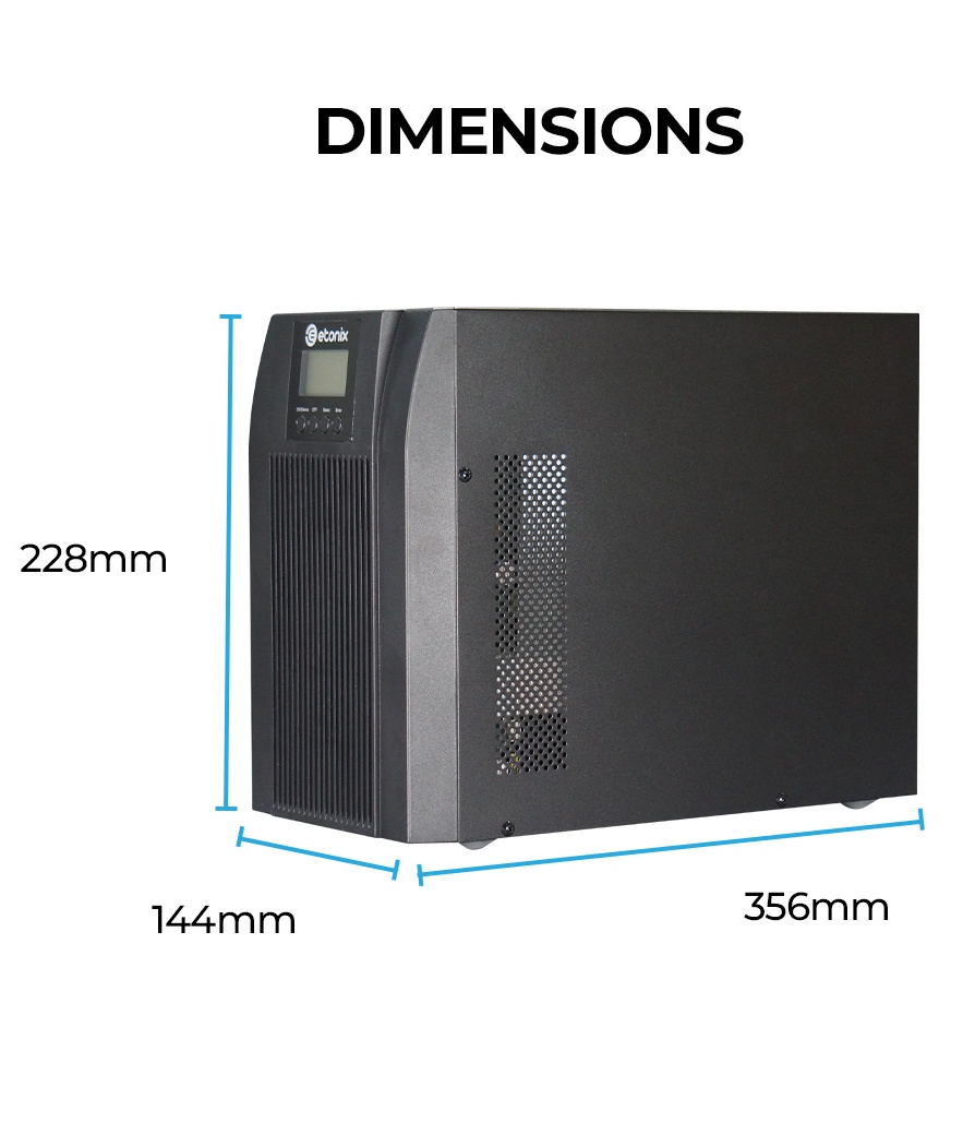 Etonix Online UPS 1000VA with AVR Uninterruptible Power Supply For ...