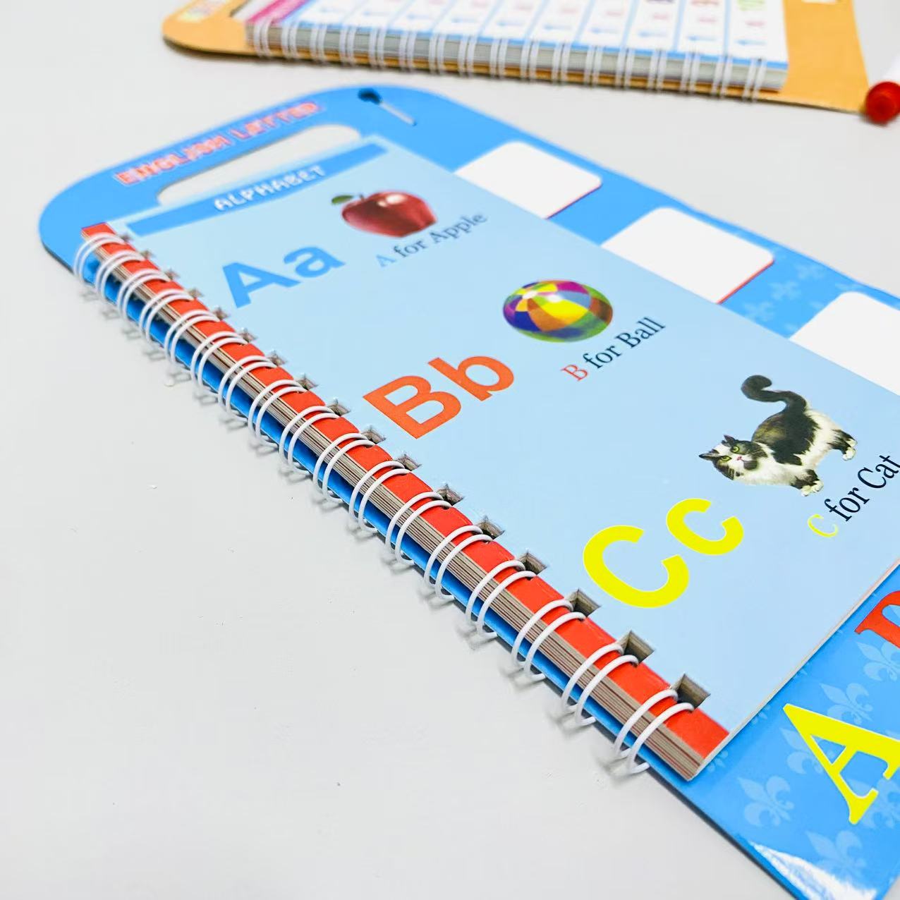 Multiplication and Alphabet Practice Book Reusable Workbook Children ...