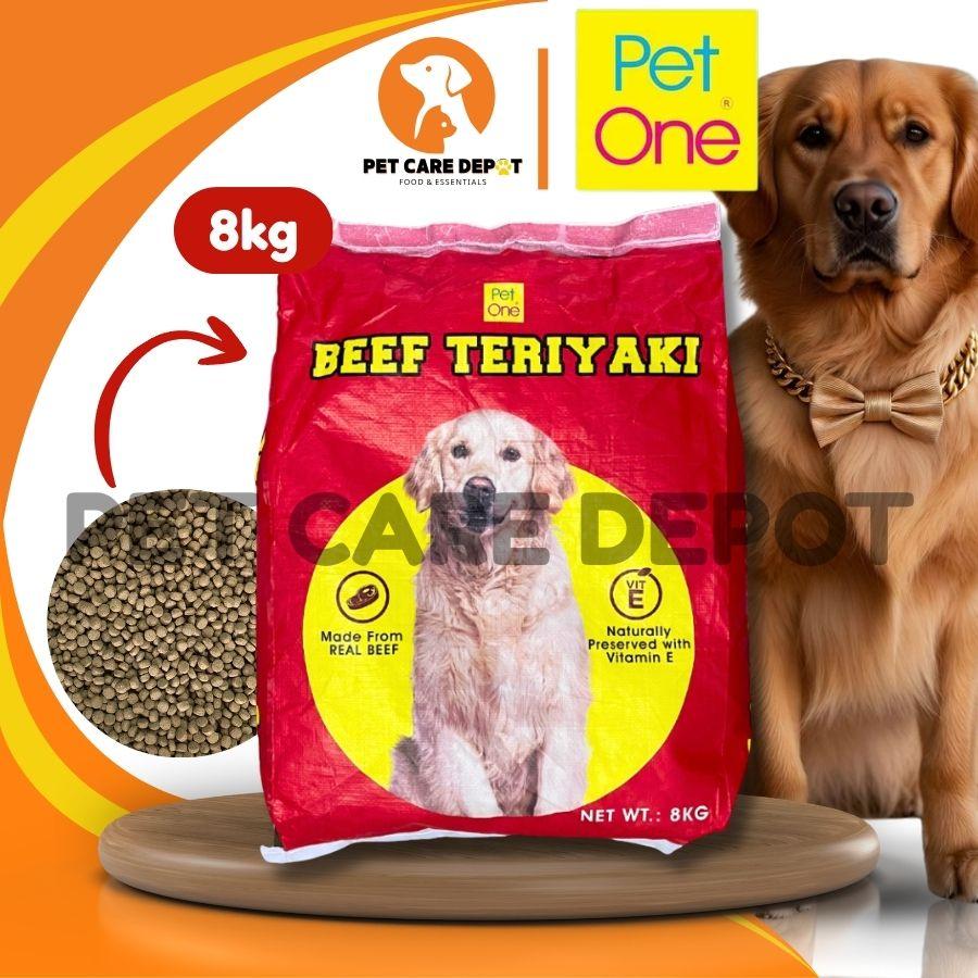 8kg Pet One Beef Teriyaki Dry Food All Stages Adult Puppy Dog Dogs Pet ...