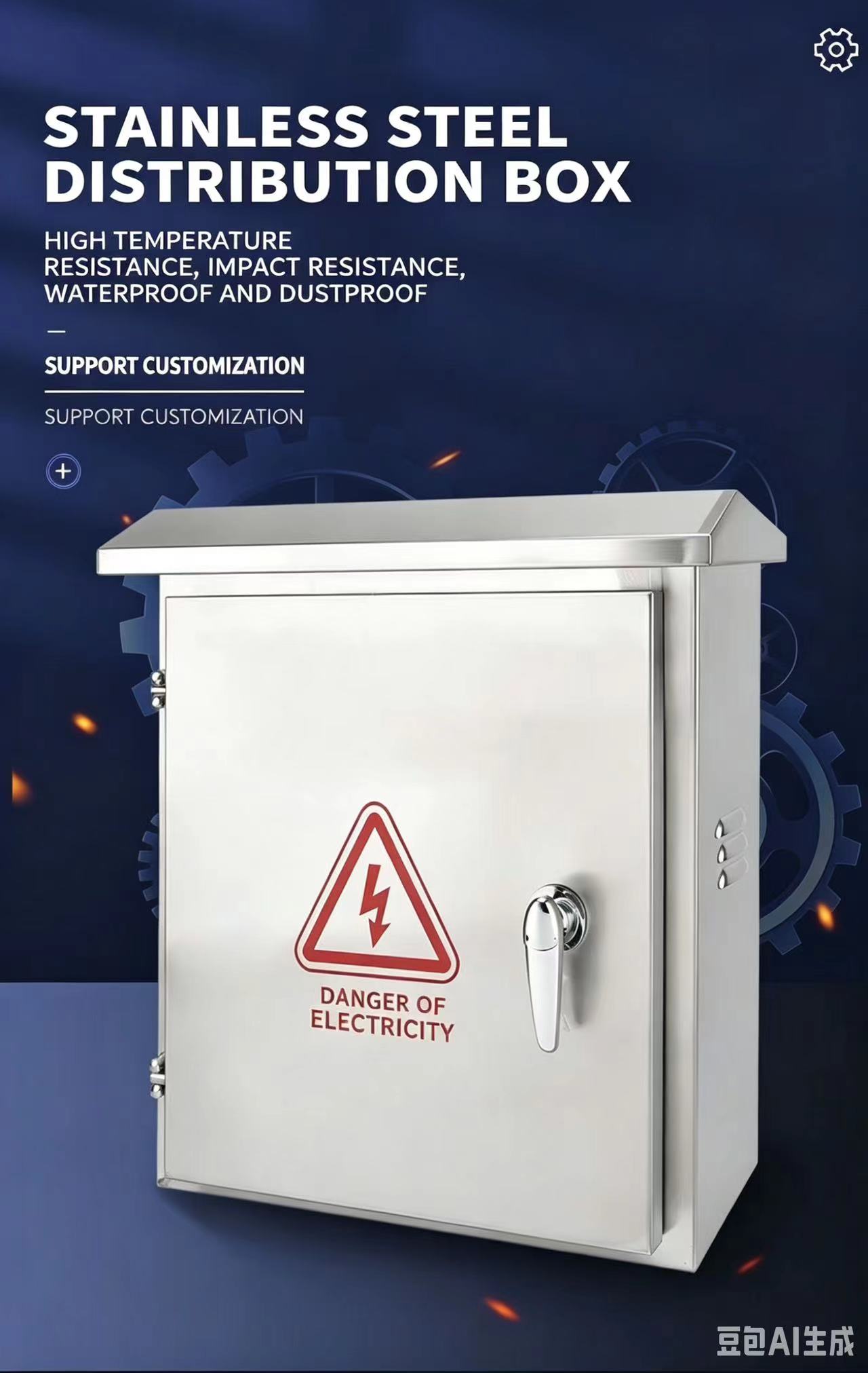 Outdoor Stainless Steel Power Distribution Box – Waterproof and ...