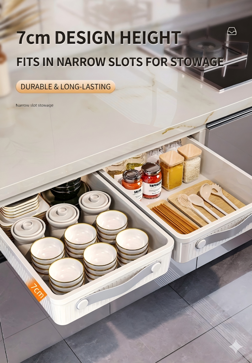 Kitchen Cabinet Pull Out Organizer Drawer Sliding Rack Cupboard Storage ...