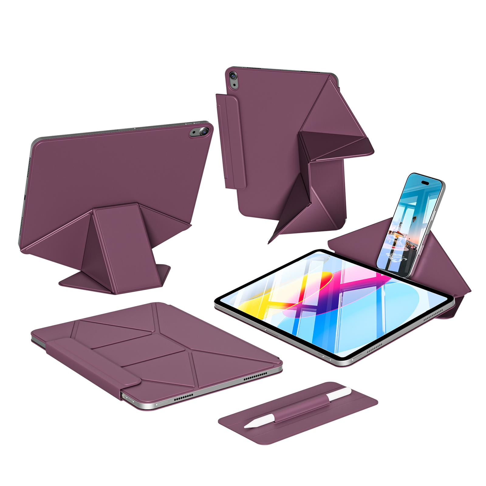 GKABXY Multifunctional Case iPad For 10th/11th(A16) Air M4/M3/M2/5th ...