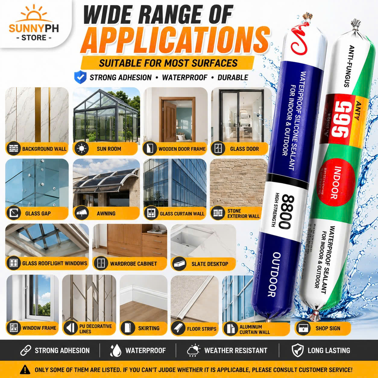 Super-adhesive, waterproof silicone sealant has high bonding strength ...