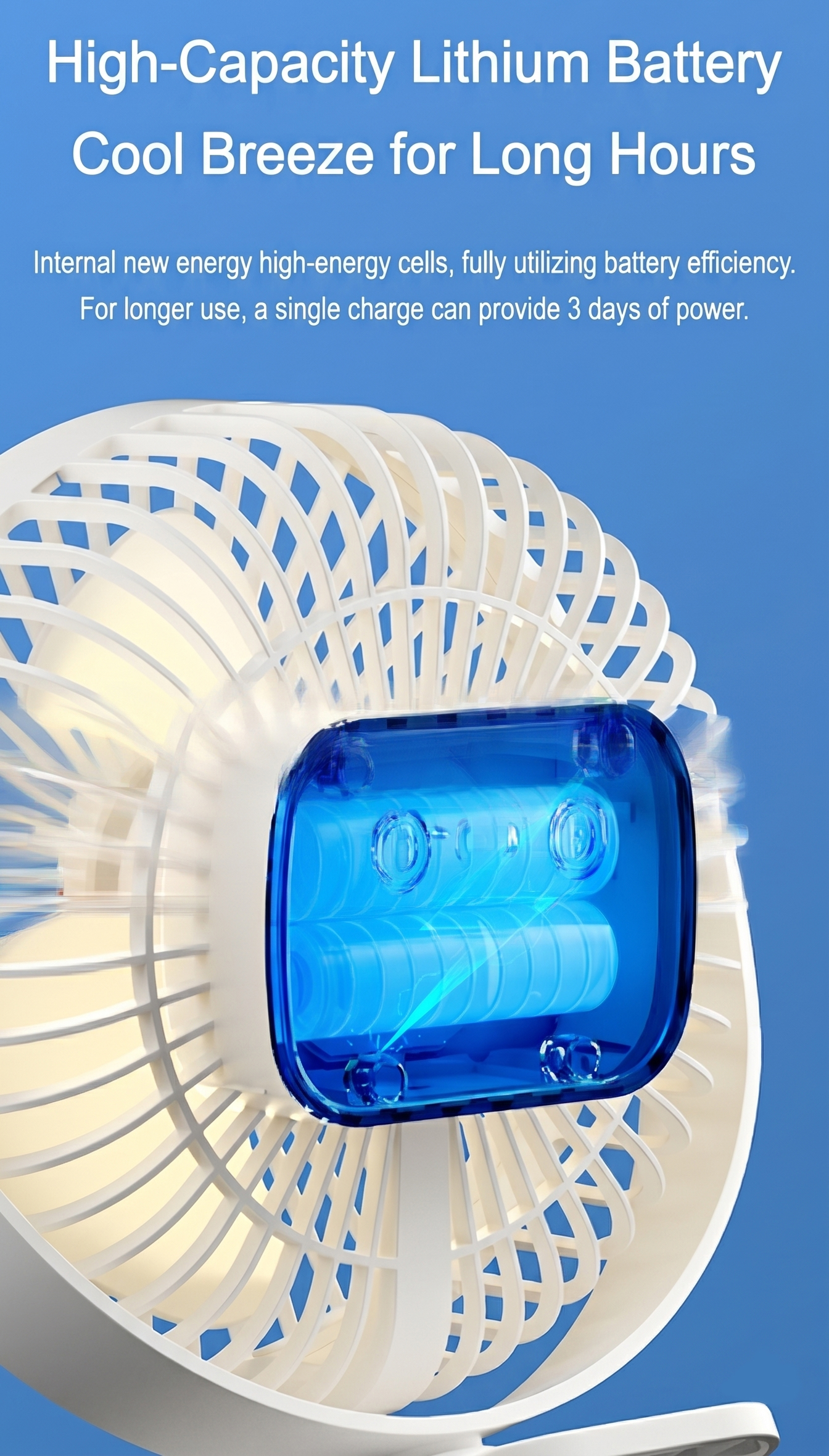 electric fan rechargeable fan Desk Fan Clip Fan portable fan usb fan ...