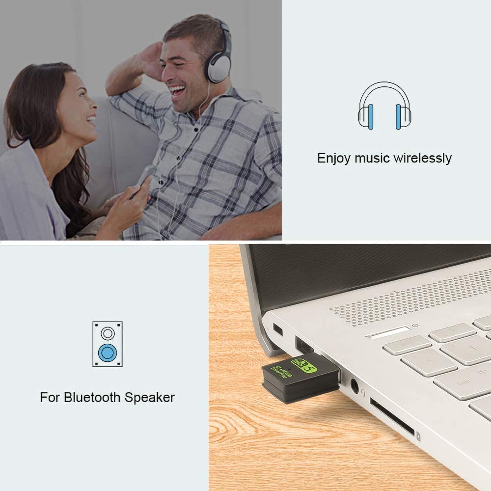 S&E Dual Band Wireless USB WiFi Adapter 600Mbps 2.4/5Ghz Network ...