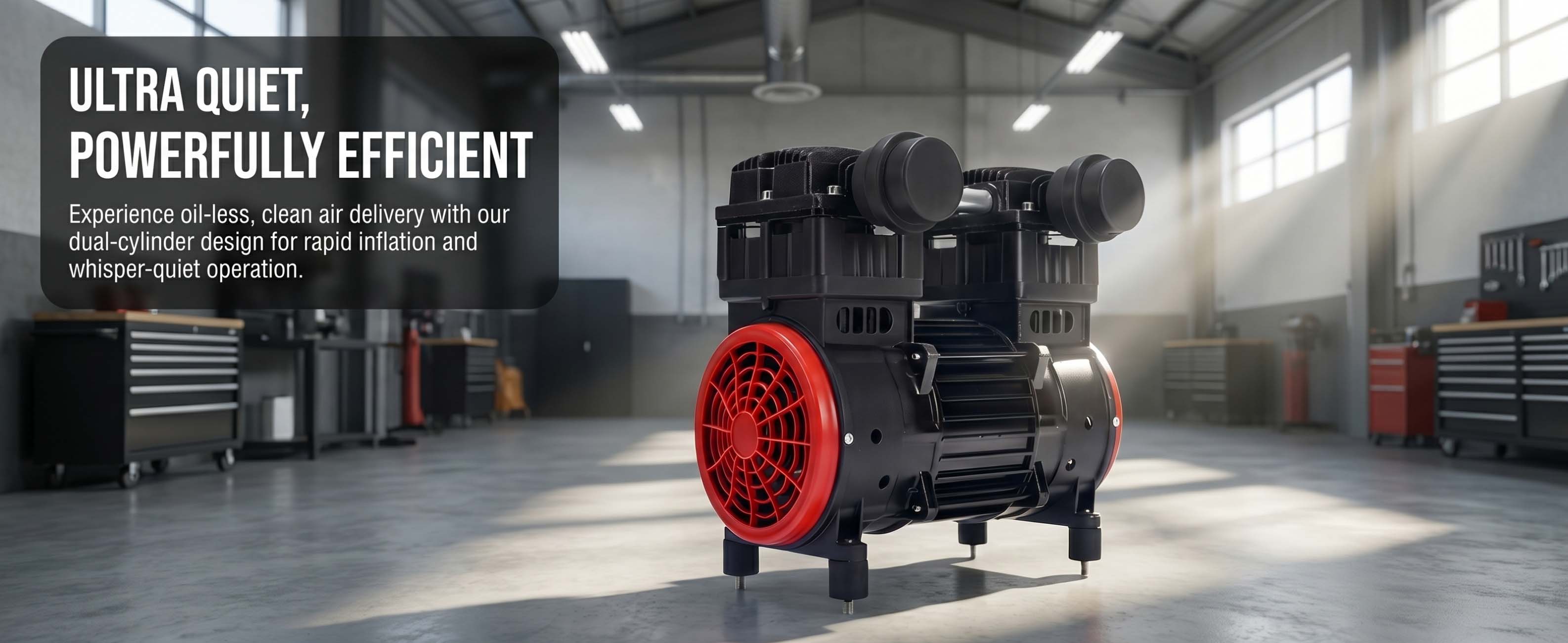 REAIM Oil Free Air Compressor Heads Type Heavy Duty Professional Power ...