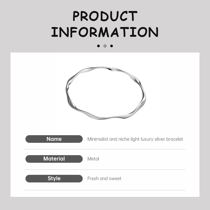 S Korean Simple Ins Trendy Cool Versatile Bracelet Unisex Student Wave ...