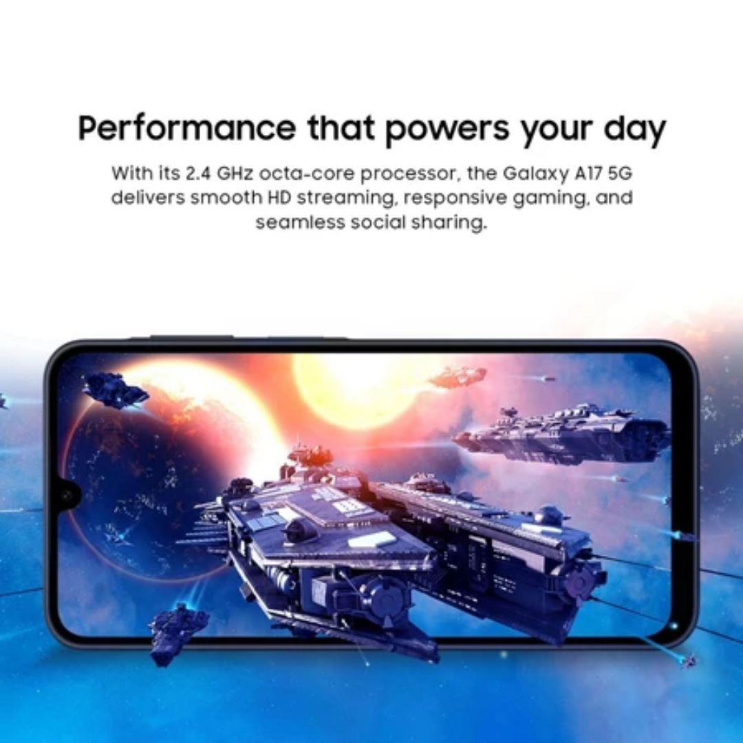 Samsung Galaxy A17 5G Smartphone | 8GB RAM + 256GB ROM | 50MP Camera ...
