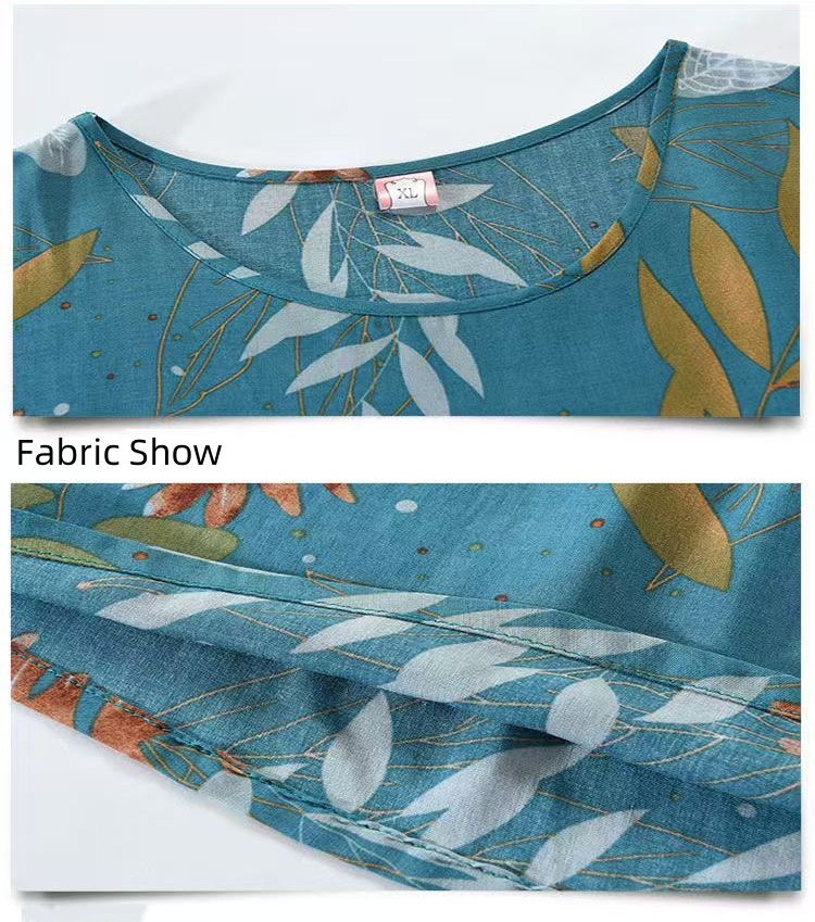 Cotton Women Casual Dress Plus Size M-3XL L6006-04 | Shopee Philippines