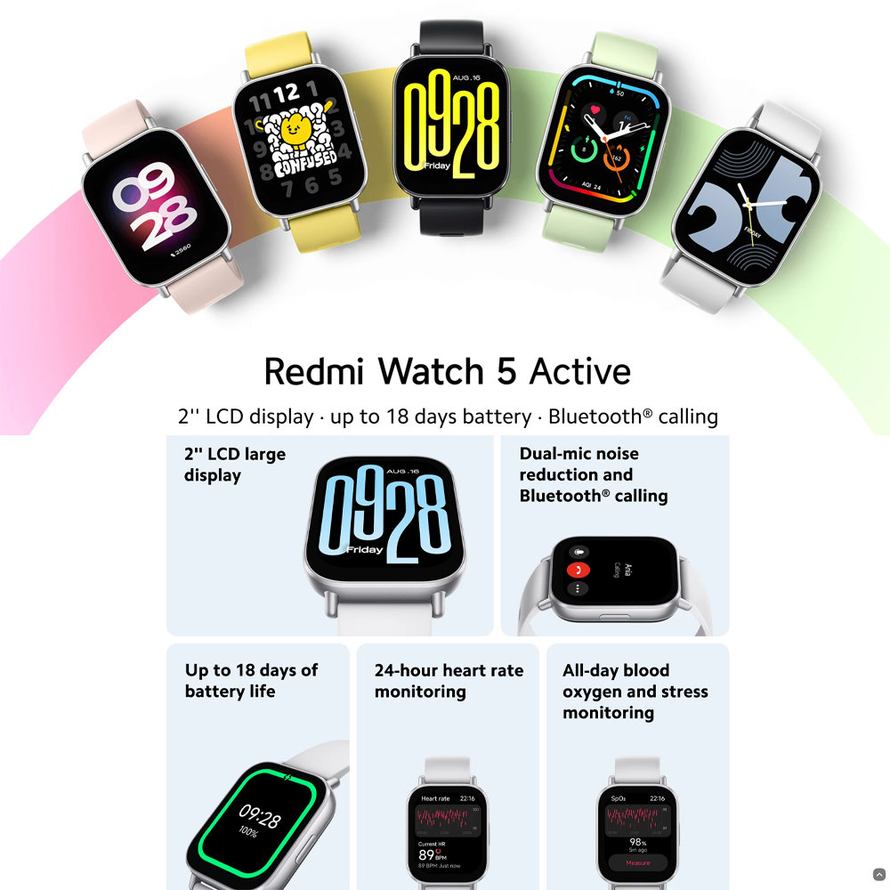 Xiaomi Redmi Watch 5 Active/Redmi Watch 3 Active Fitness Tracker 5ATM ...