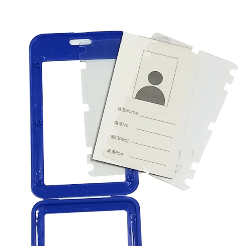 NEST Work Card Holders Vertical ID Card Holder Double Sided Waterproof ...