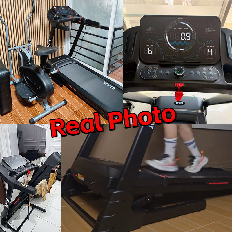 Professional Electric Treadmill Heavy Duty Foldable AUTO-INCLINE 4.5HP ...