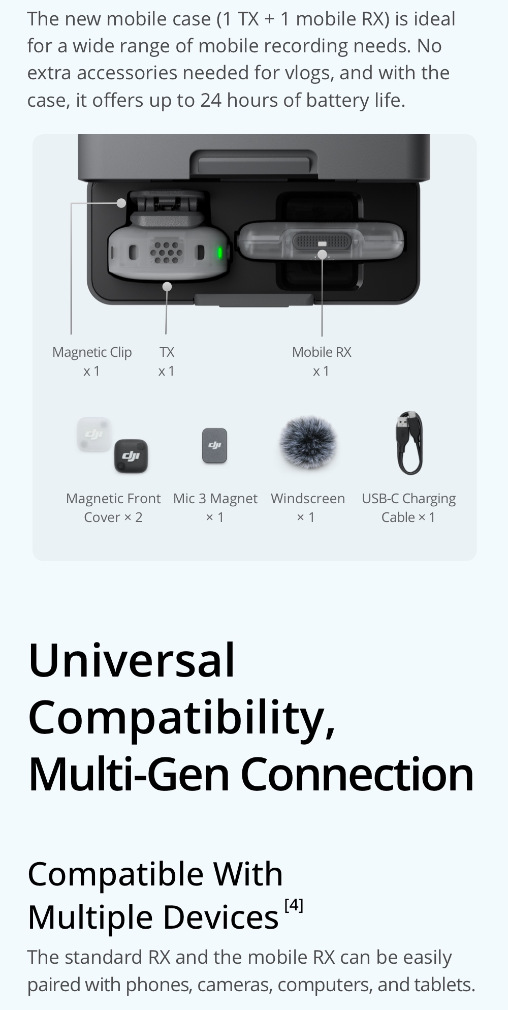 DJI Mic Mini 2 - Wireless Mic | Noise Cancelling | OsmoAudio Direct ...