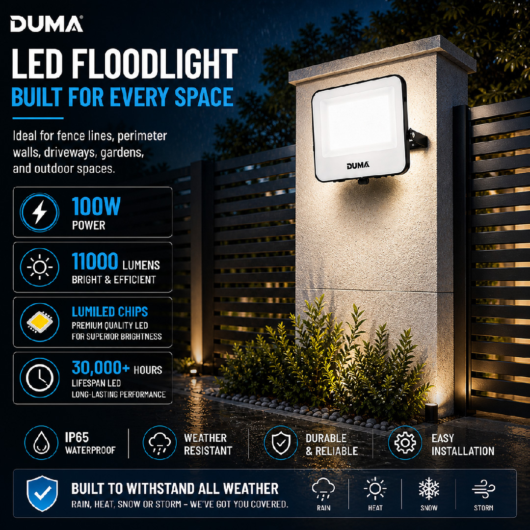 DUMA LED FLOODLIGHT 200W WITH TRI COLOR IP65 WATERPROOF OUTDOOR ...