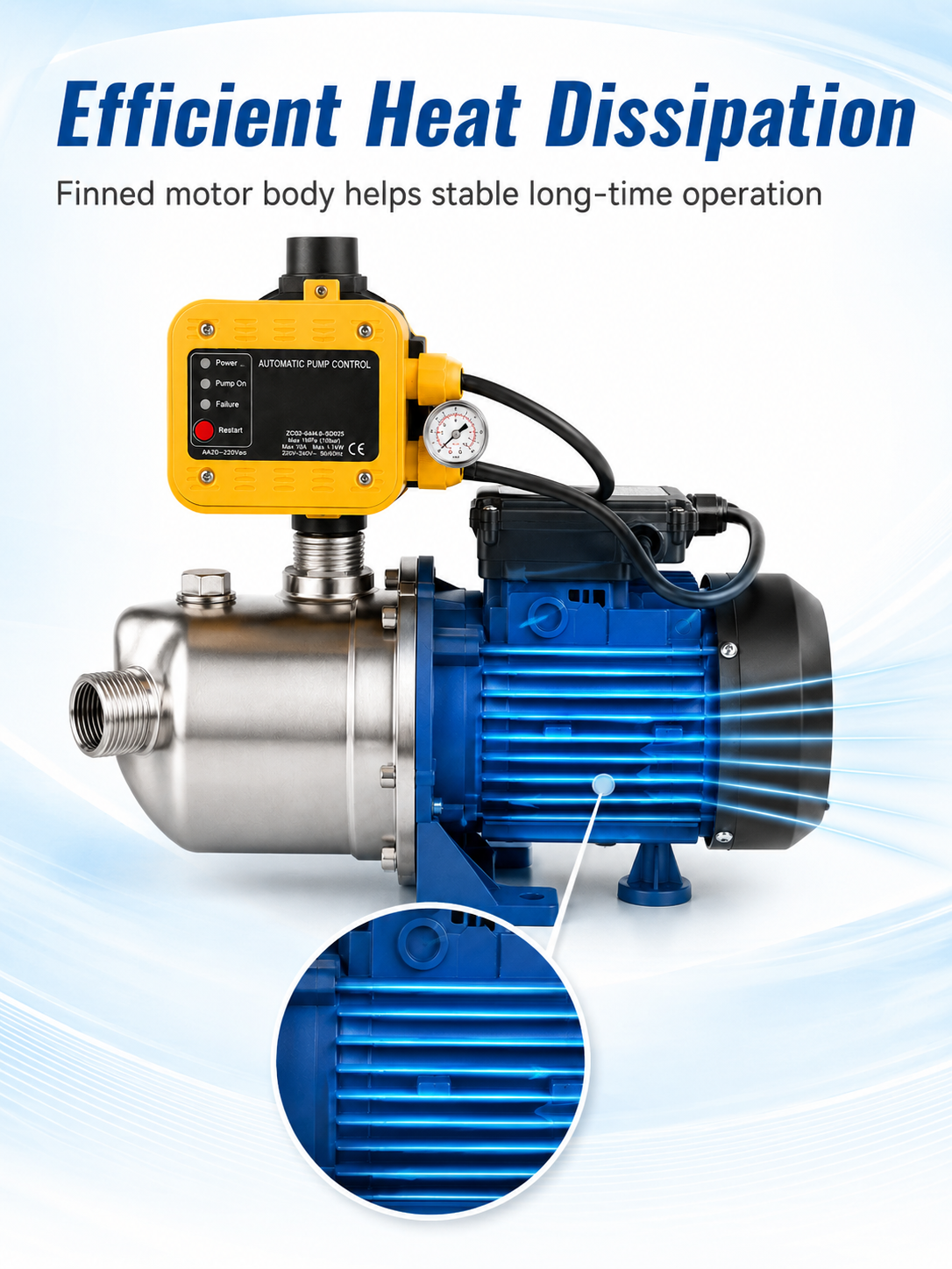 REAIM Jetmatic Automatic Water Pump Booster Pump Water Pressure ...