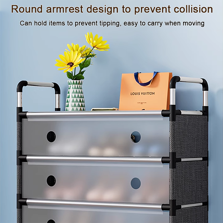 Komfy3-7 Layers Shoe Rack Organizer With Cover Dustproof Waterproof ...