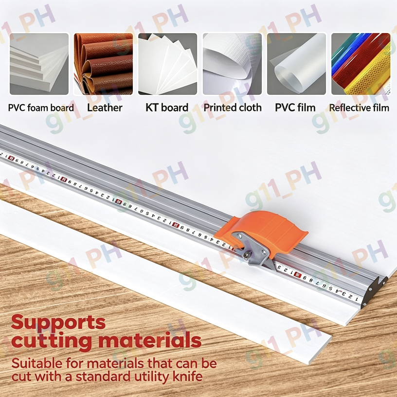 Sliding Cutting Ruler KT Board pvc Paper Fabric Cutting Ruler Anti-Slip ...