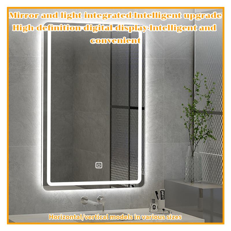 Bathroom Mirror Smart Demisting LED 3-color light Stepless dimming ...