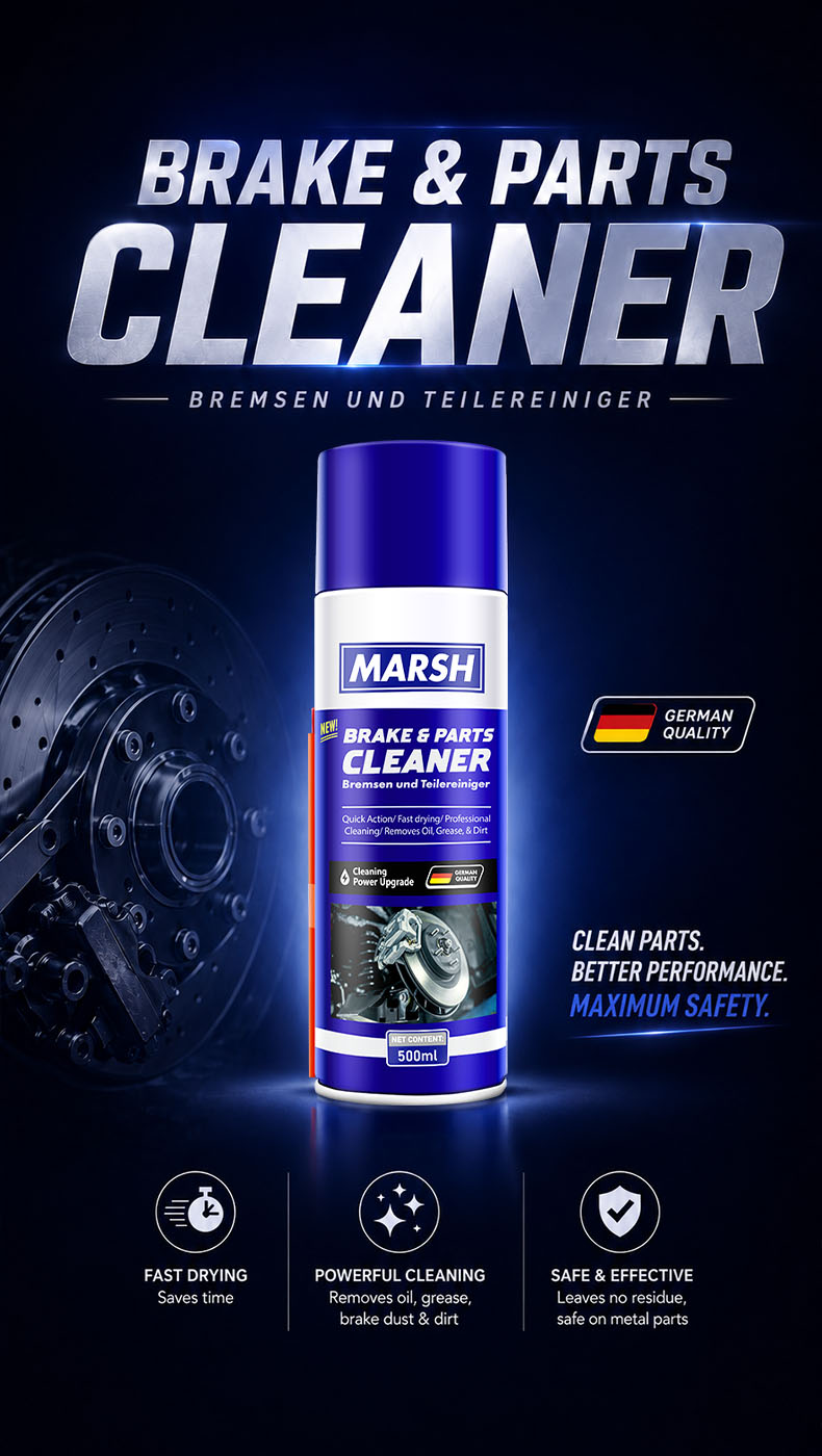 Marsh Brake Cleaner Spray High Efficiency Quick Dry No Residue 500ml ...