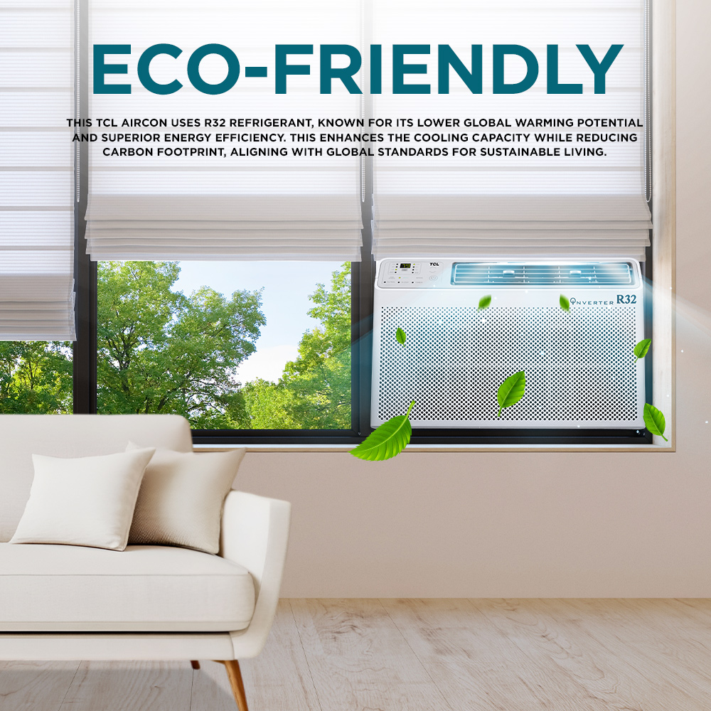TCL 0.7HP UB Series Eco Inverter Window Type Aircon TAC-07CWI-UB2, 35% ...