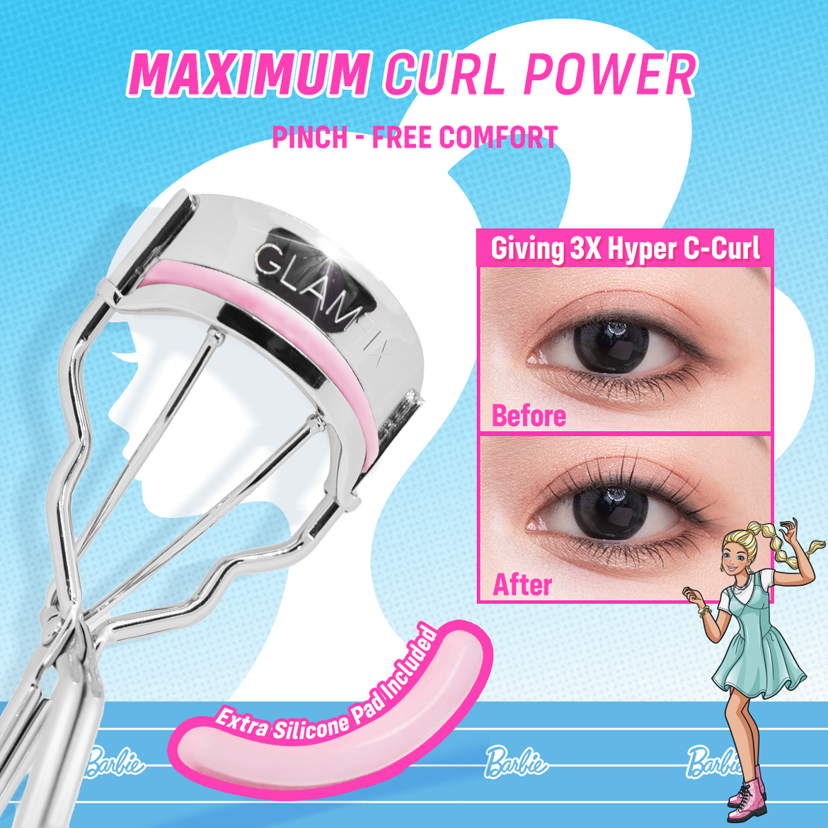 NEW LAUNCH | [Glamfix x Barbie] GLAMFIX Maxi Curler Eyelash | Barbie ...