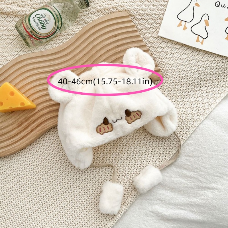 Warm Baby Bear Hats Soft Winter Newborn Bonnet Hats Cute Ear Protection ...