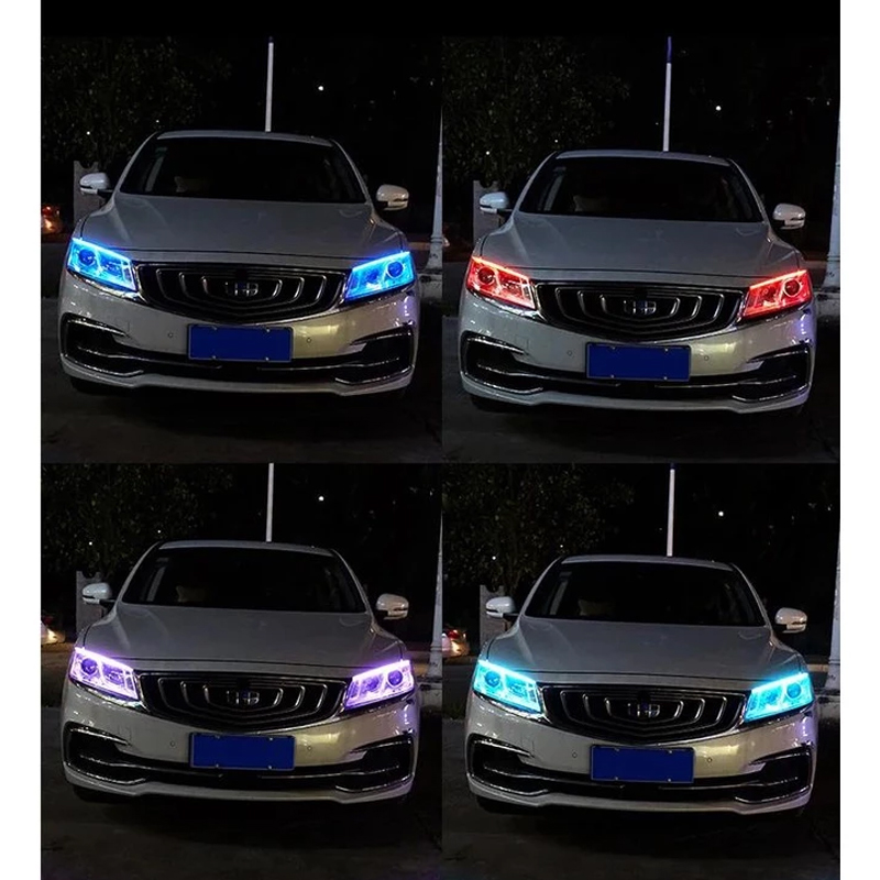 One Strip of LED Strip Turn Signal Light Yellow Bright Flexible DRL Led ...