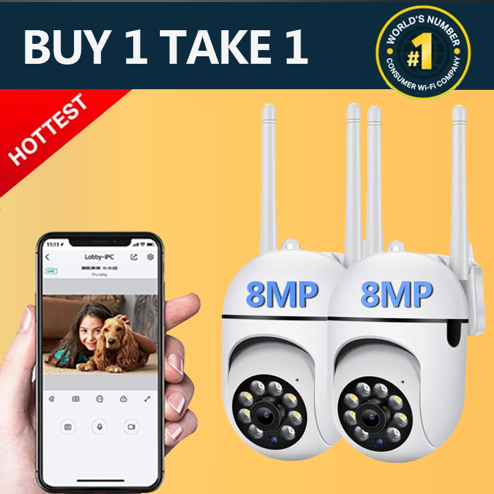 Home WiFi CCTV Camera Buy 1 Take 1plus 3MP PTZ Surveillance 3M Long ...