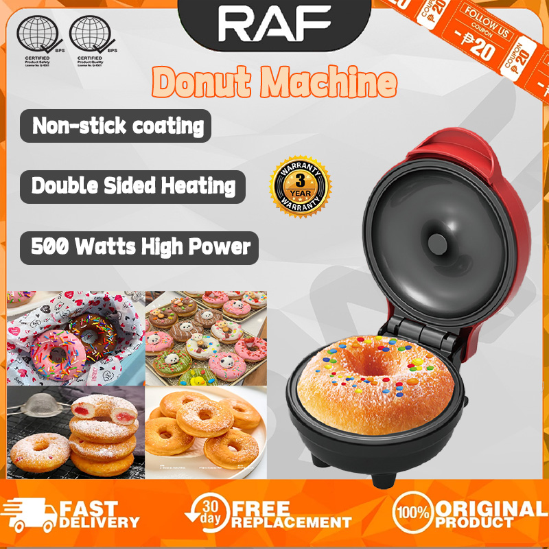 RAF Electric Donut Maker 1 Holes Round Mini Donut Mold Tool Non-Stick ...