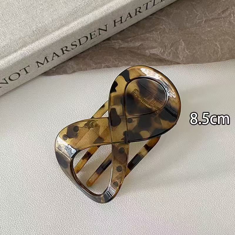 NECK 8.5cm Leopard Print Hair Clip Retro Style Unique Hair Accessory ...
