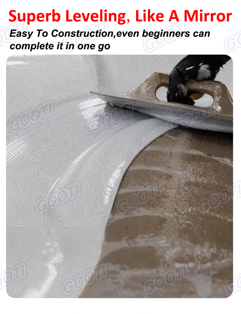 High Gloss GOOTI Epoxy Colored Sand Self Leveling Cement Floor ...