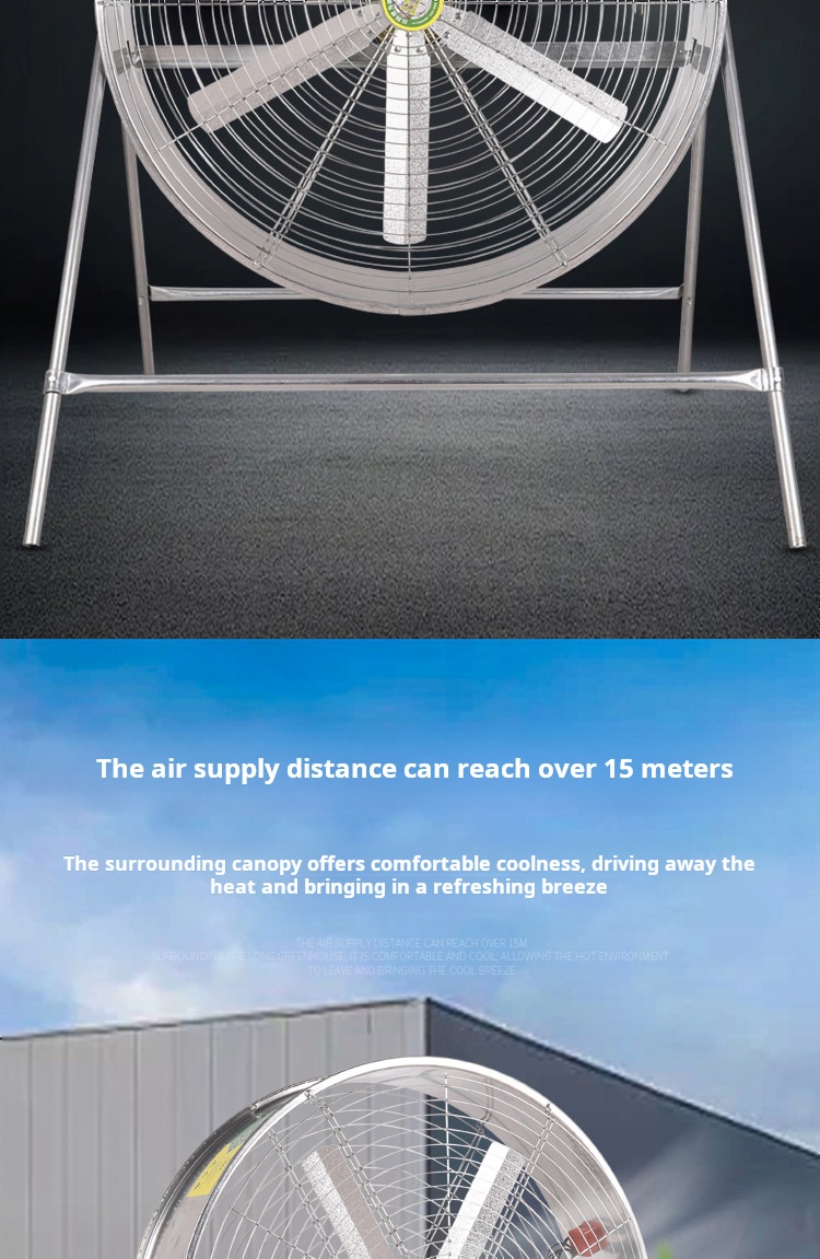 Mobile Industrial Floor Fan 20/32/40 Inch Energy Saving Rust Resistant ...