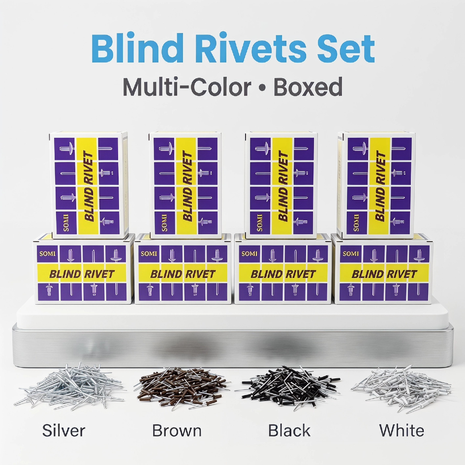 (PER BOX) Somi Blind Rivets 1/8x1/2 / 5/32x1/2 / 1/8x3/4 /3/16X12 ...