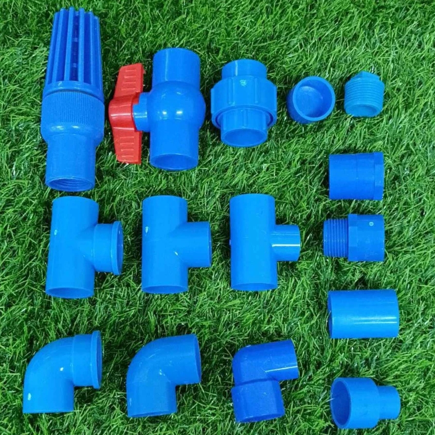PVC Blue Water Fittings 1/2" 3/4" 1" Female Adapter, Elbow, 3way ...