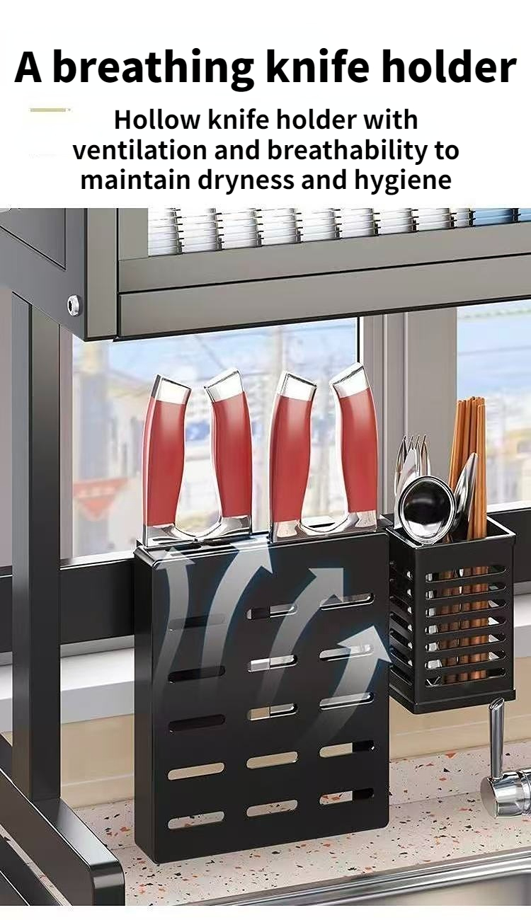 Dish Cabinet Rack Kitchen Storage Multifunctional drain rack cabinet ...