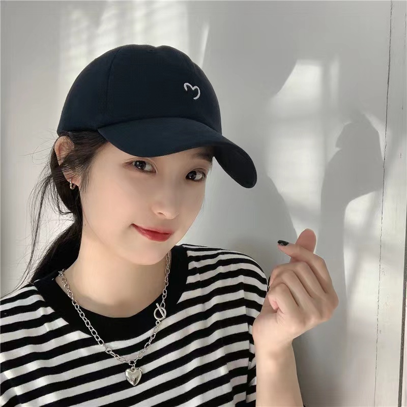 【Top】Simple Studio Fashion Couple Heart Korean Inspired Baseball Cap ...