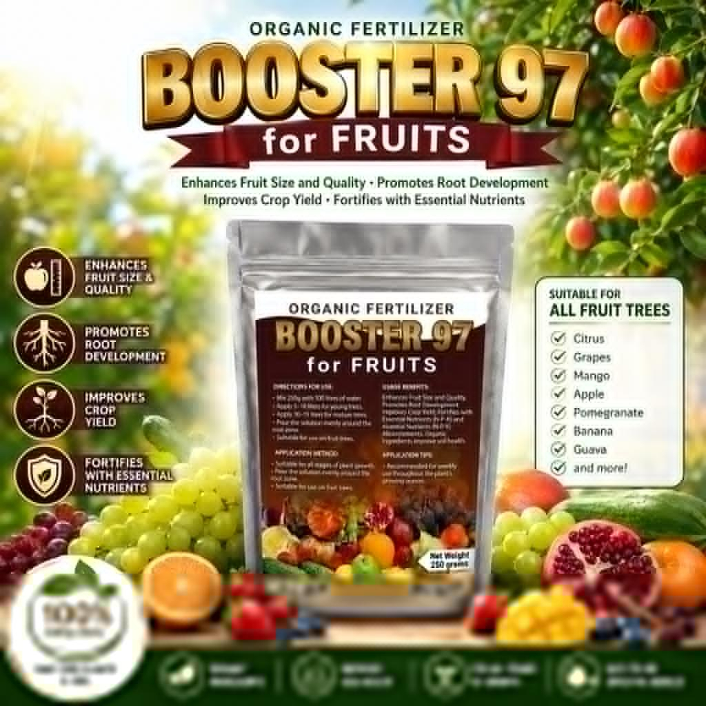 BOOSTER 97 Organic Fruit Booster Powder (250g) - High Yield Flower ...
