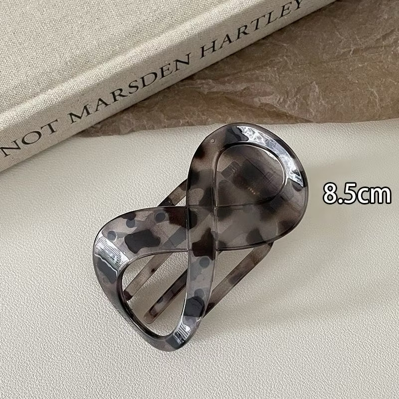 NECK 8.5cm Leopard Print Hair Clip Retro Style Unique Hair Accessory ...