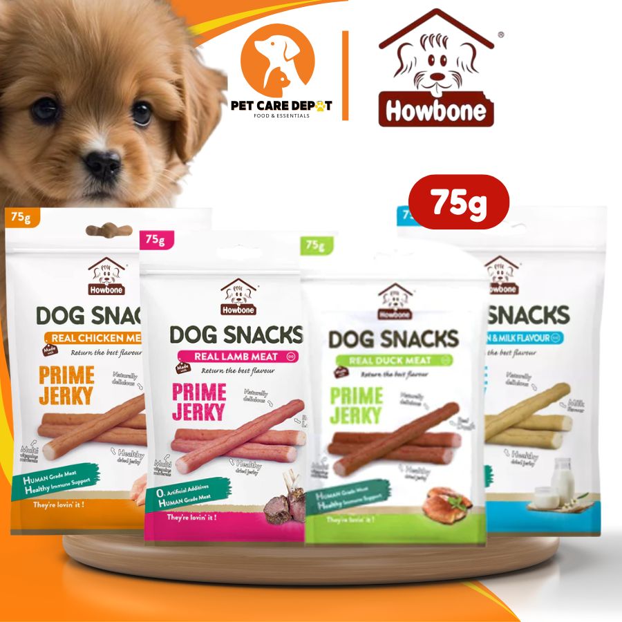 75g Howbone Prime Jerky Dog Dogs Snack Treat High Protein Source All ...