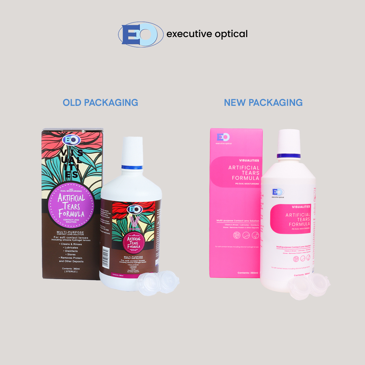 EO Visualities Artificial Tears Formula 100ml Multi Purpose Contact ...